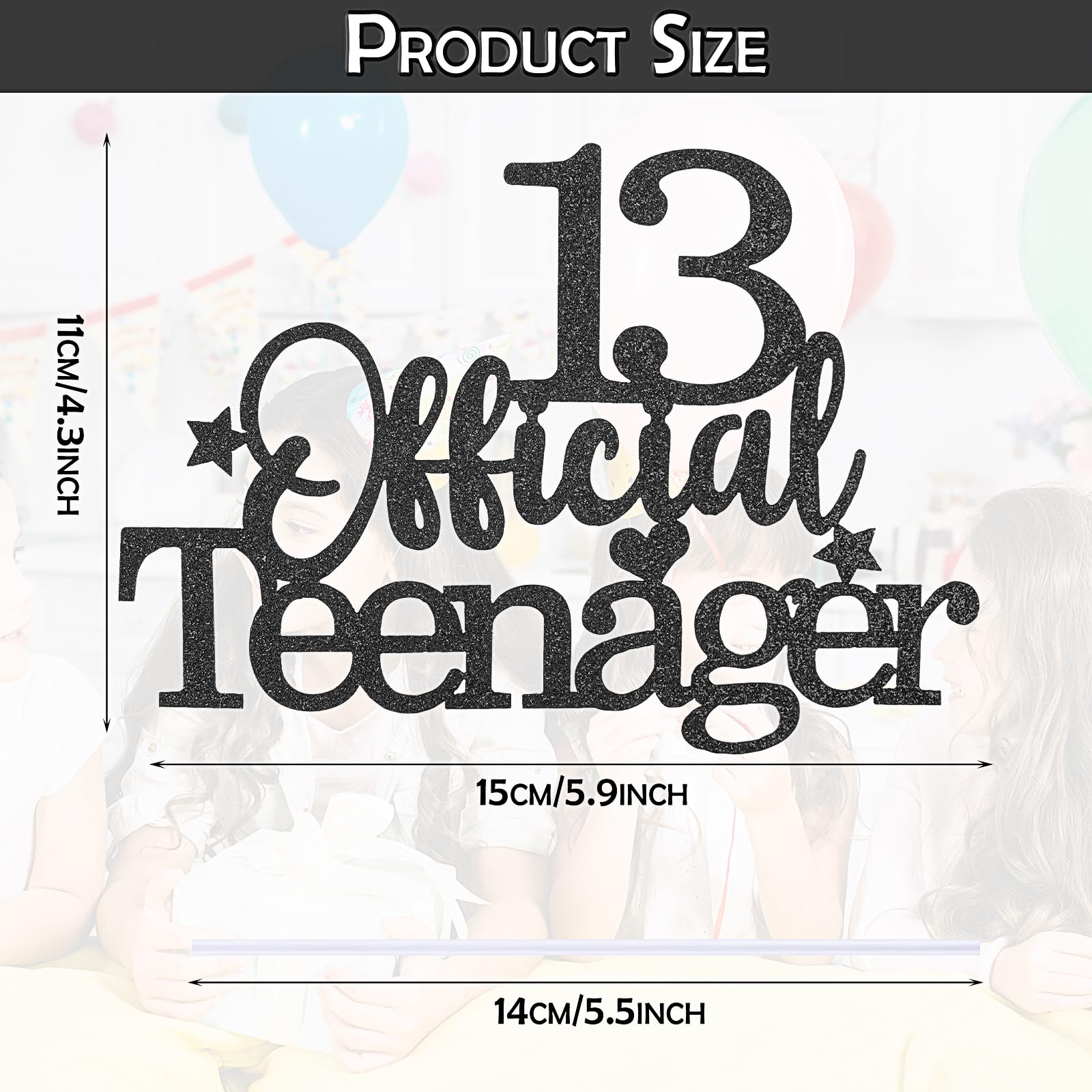 Snapklik.com : Thinp 13 Official Teenager Cake Topper,13th Birthday ...
