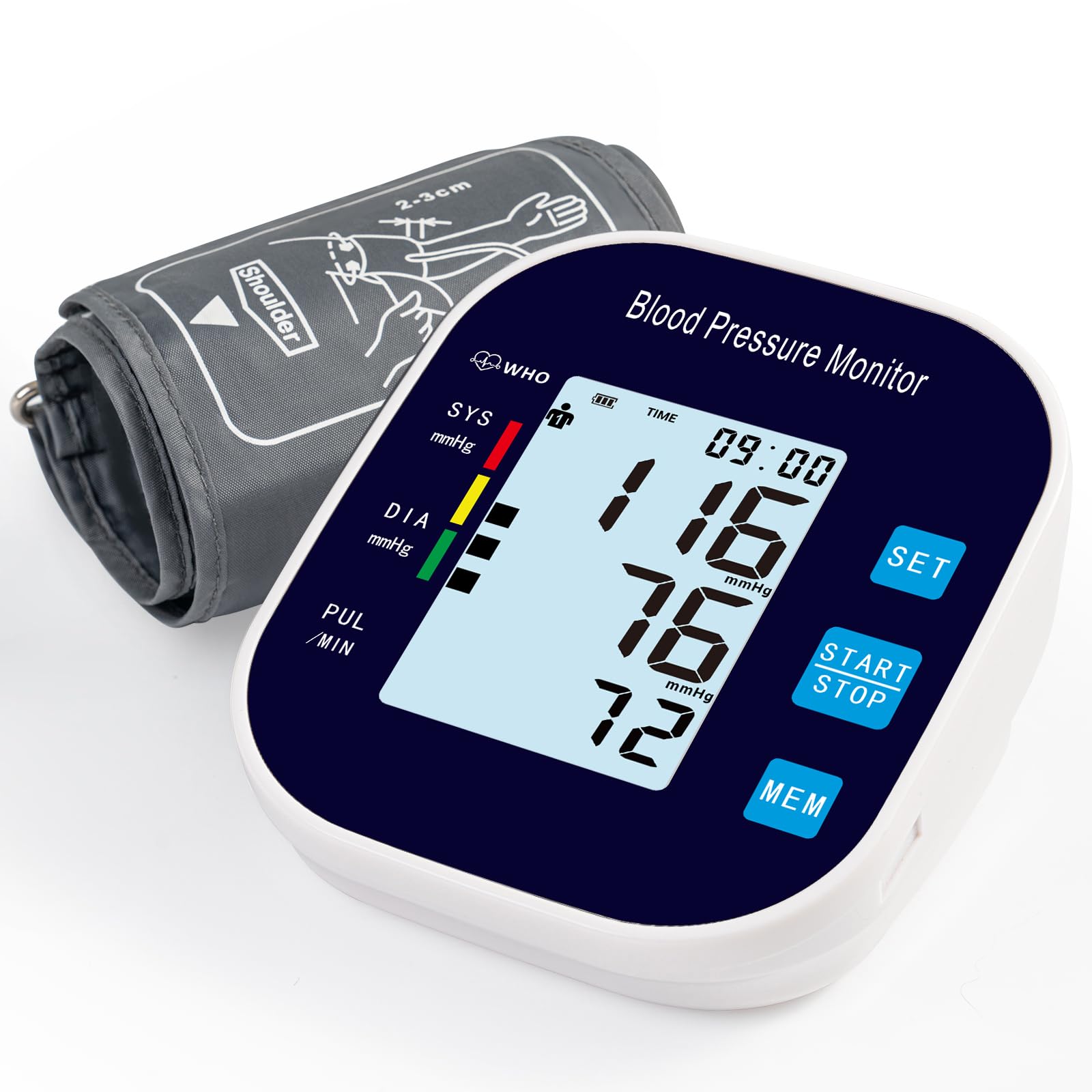 Amazon.com: Blood Pressure Monitors, Automatic Upper Arm Blood Pressure ...