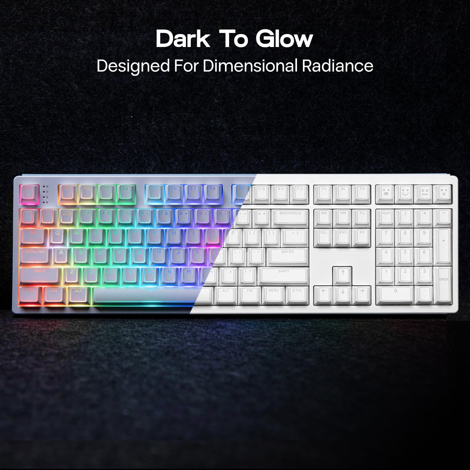 Snapklik.com : EPOMAKER Glintrix PBT Shine Through Keycaps, Arris ...