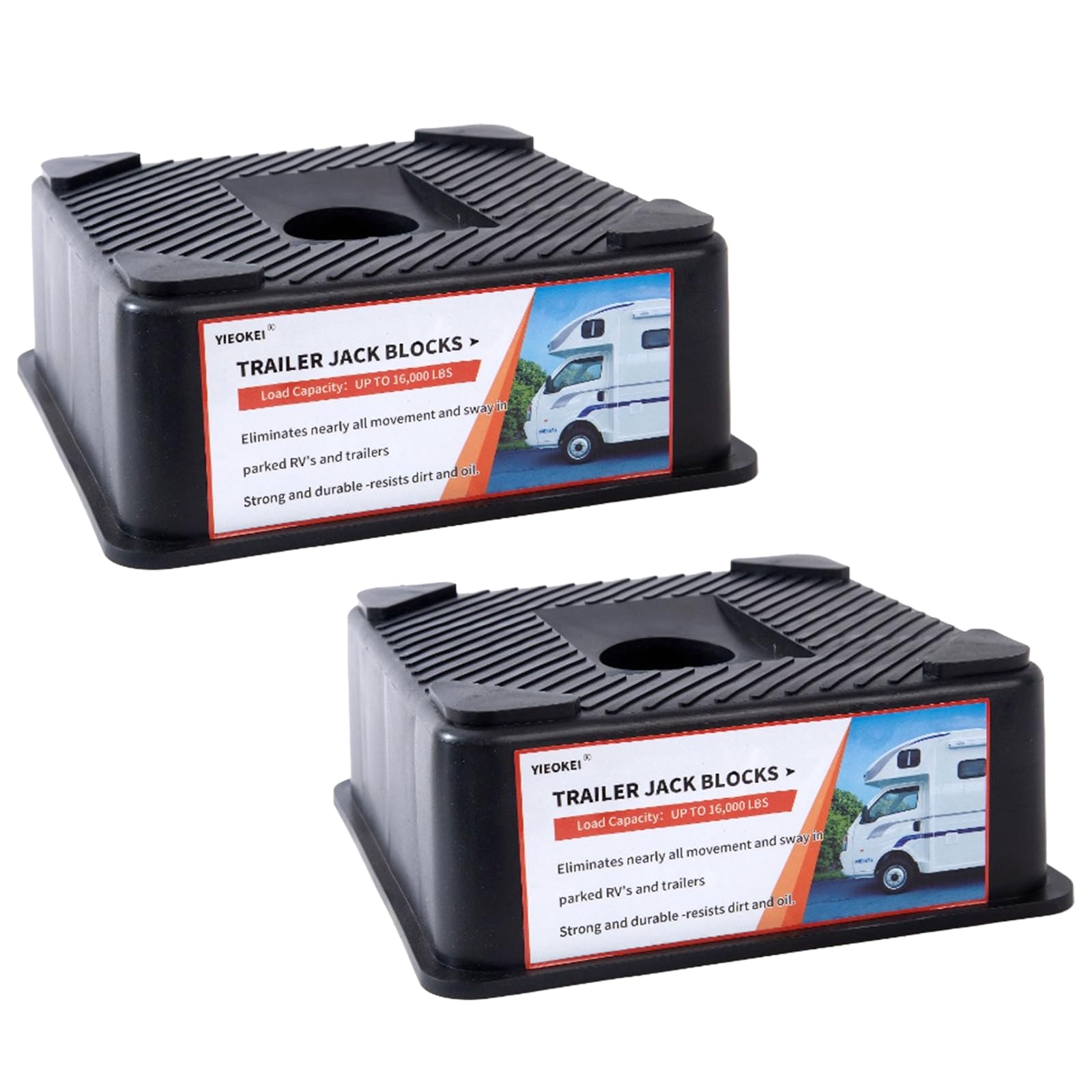 Snapklik.com : Trailer Jack Blocks 2 Pack Heavy Duty RV Jack Blocks Up ...