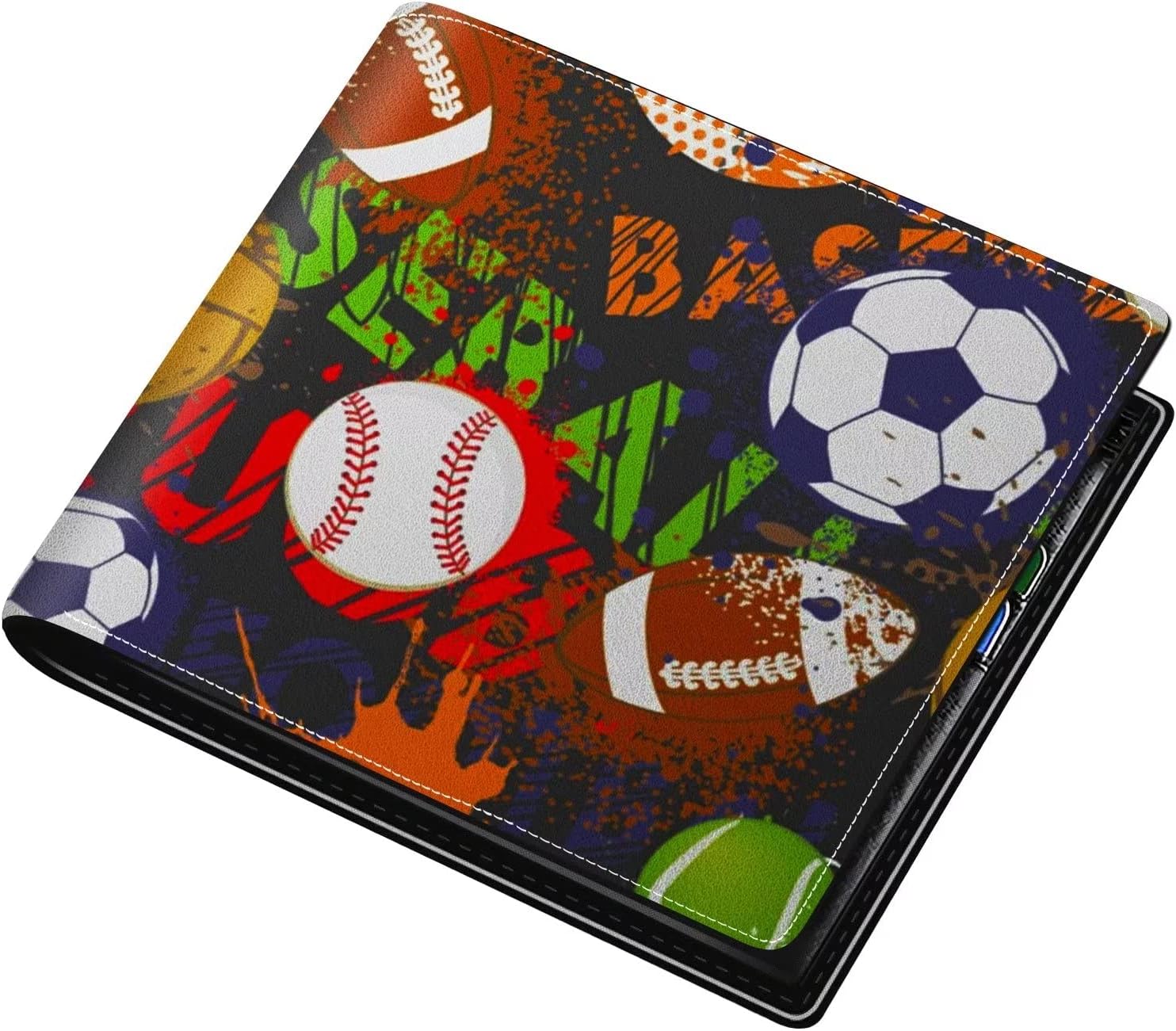 Amazon.com: Teen Boys Cool Wallet Funny Leather Wallets Credit Id Card ...