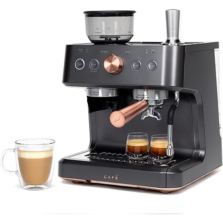Amazon.com: Café Bellissimo Semi Automatic Espresso Machine + Milk ...