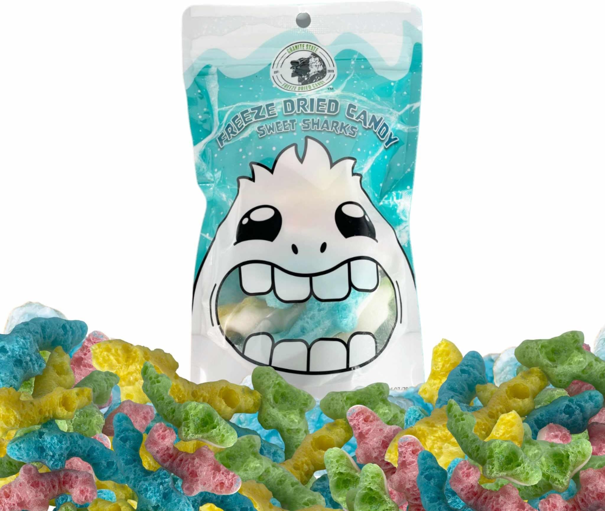 Amazon.com : Granite State Freeze Dried Candy - Sweet Sharks - 2.5 oz ...