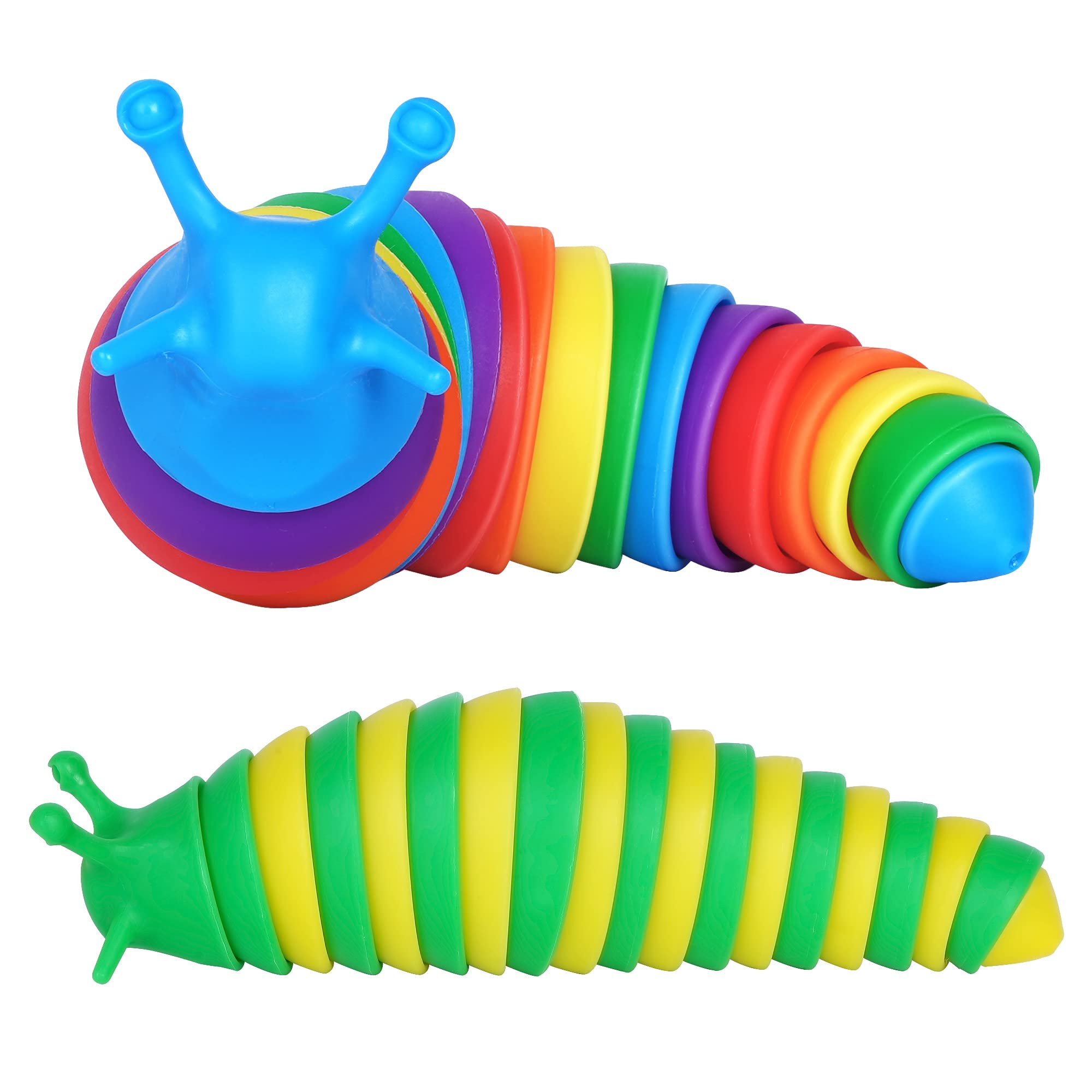 Sunny weiwei Fidget Slug Articulated 3D Printed Cute Toy Kids White Red ...