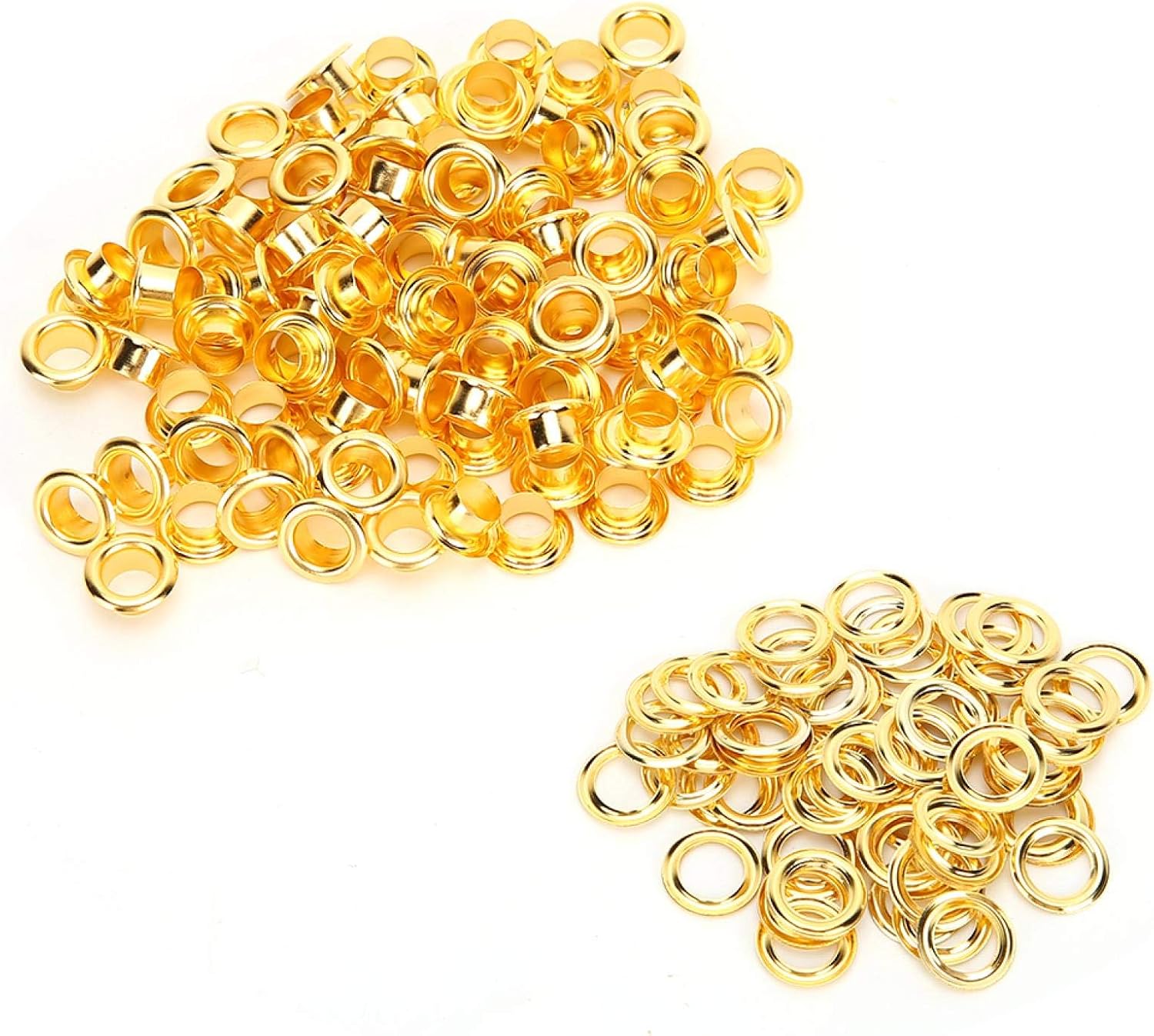 200Pcs 6mm Eyelets Grommets Metal Eyelet Button Hollow Hole Rive ...