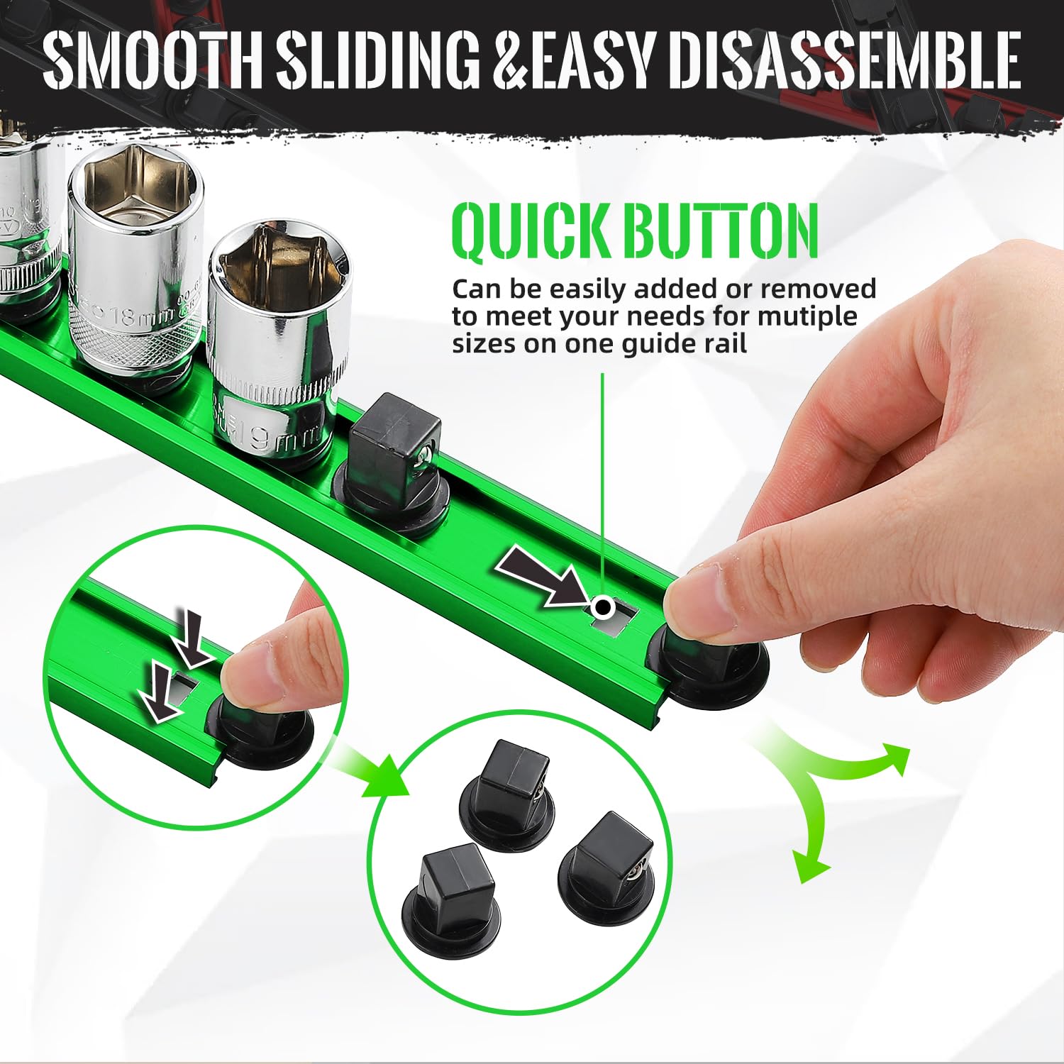 Snapklik.com : Reniteco Magnetic Socket Organizer, 1-Piece Heavty Duty ...