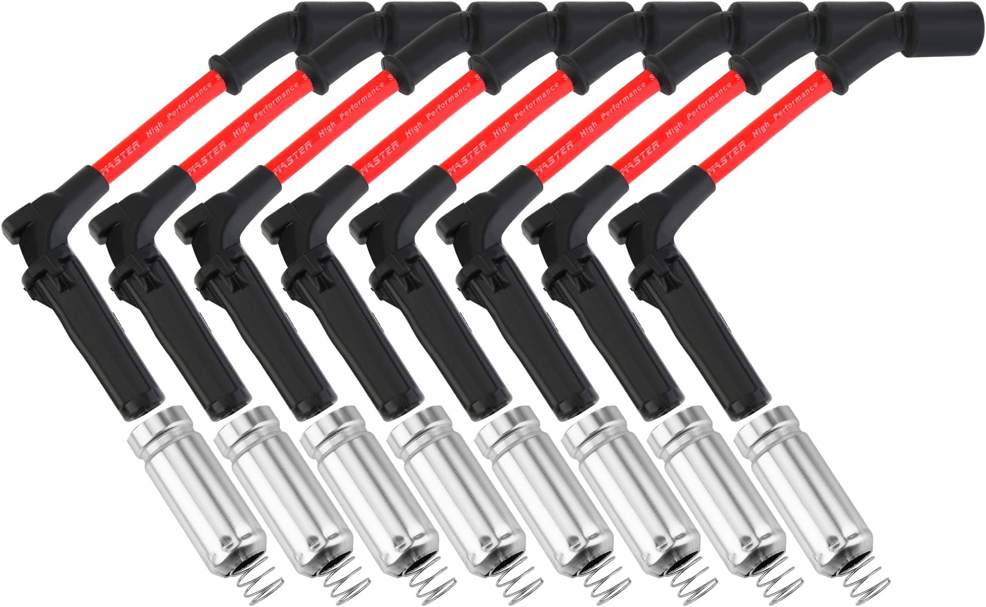 Amazon.com: Cable Master 10.2mm Racing Performance Spark Plug Wires ...