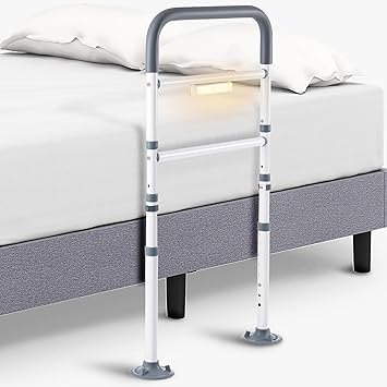 Amazon.com: CanFord Bed Rails for Elderly Adults Safety - with Motion Light, Bed Assist Rail ...
