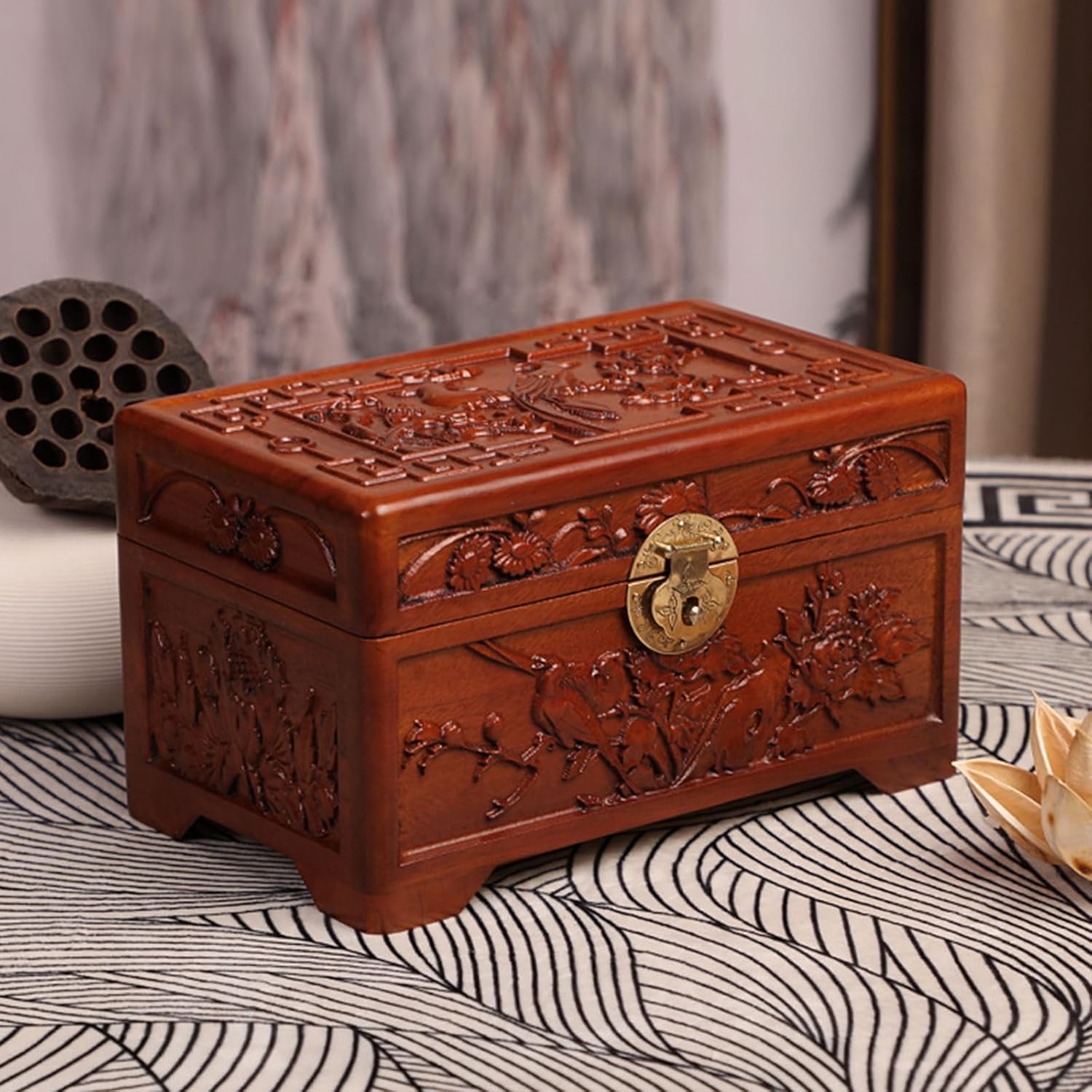 Amazon.com: Cremation Urns for Human Ashes, Large Wooden Adult Memorial ...