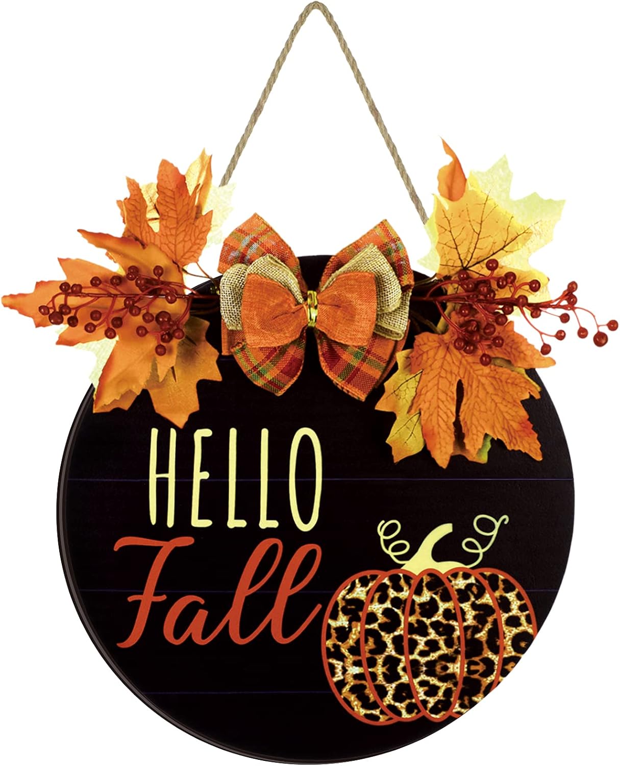 Amazon.com: Thanksgiving porch decor hello fall sign fall door decor ...