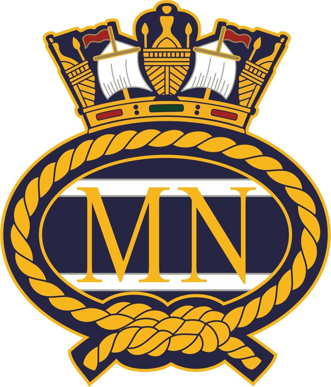 Merchant Navy Car Sticker - for Exterior or Interior Window (Large ...