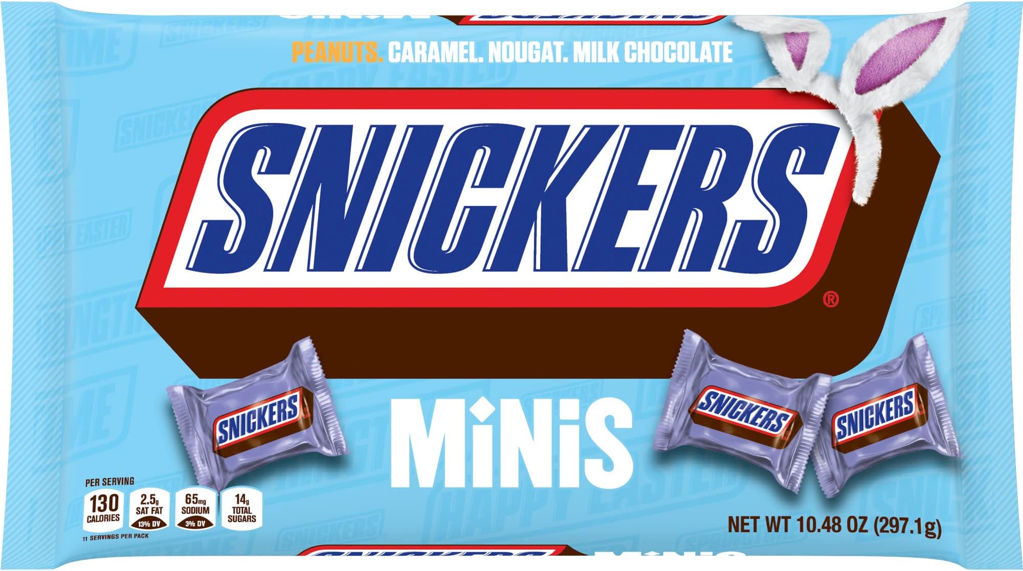 Amazon.com: Snickers, Easter Minis Chocolate Candy Bars, 10.48 Ounce ...