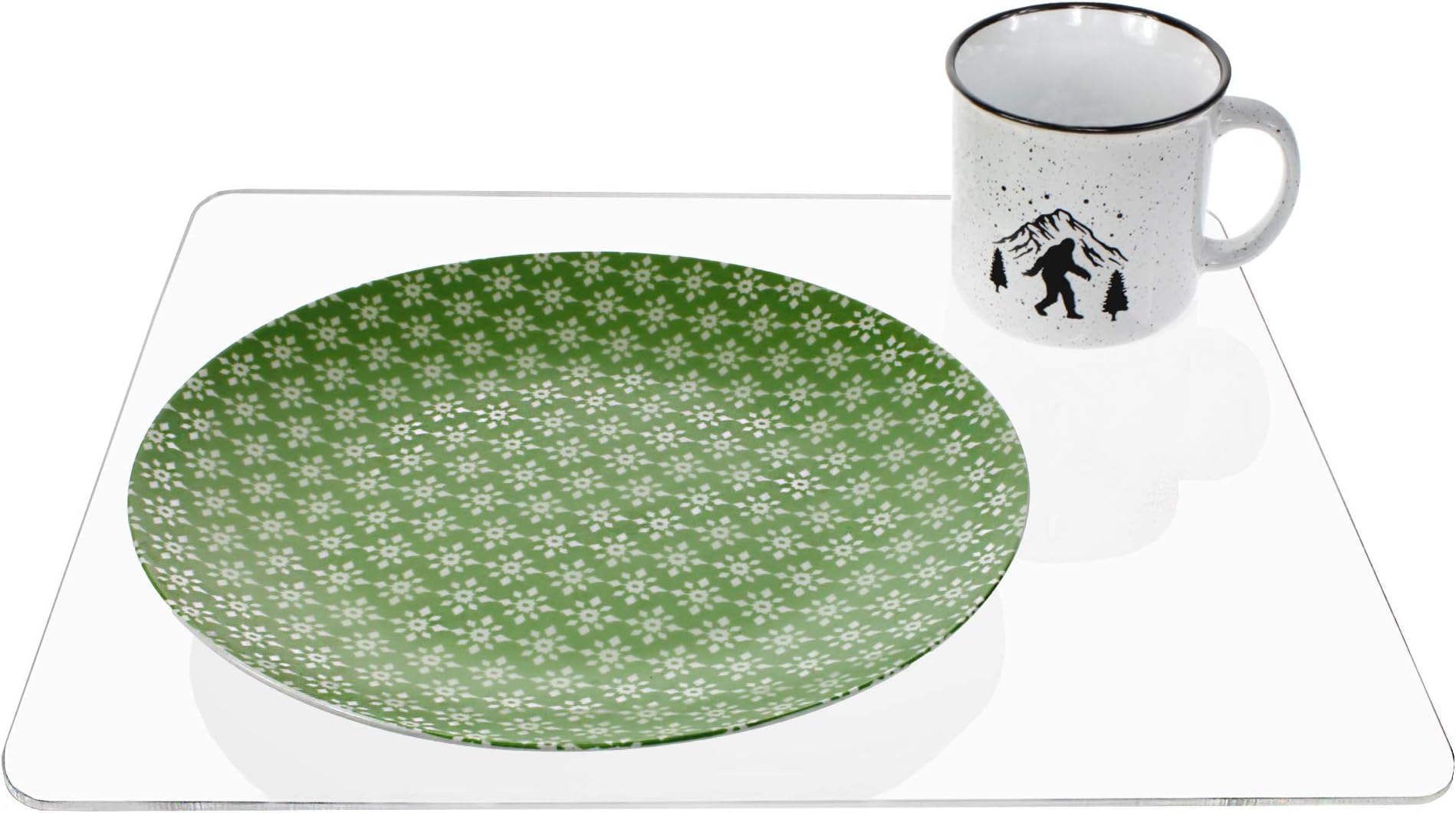 Amazon.com: CounterArt Clear Acrylic Placemat, Set of 2 : Home & Kitchen