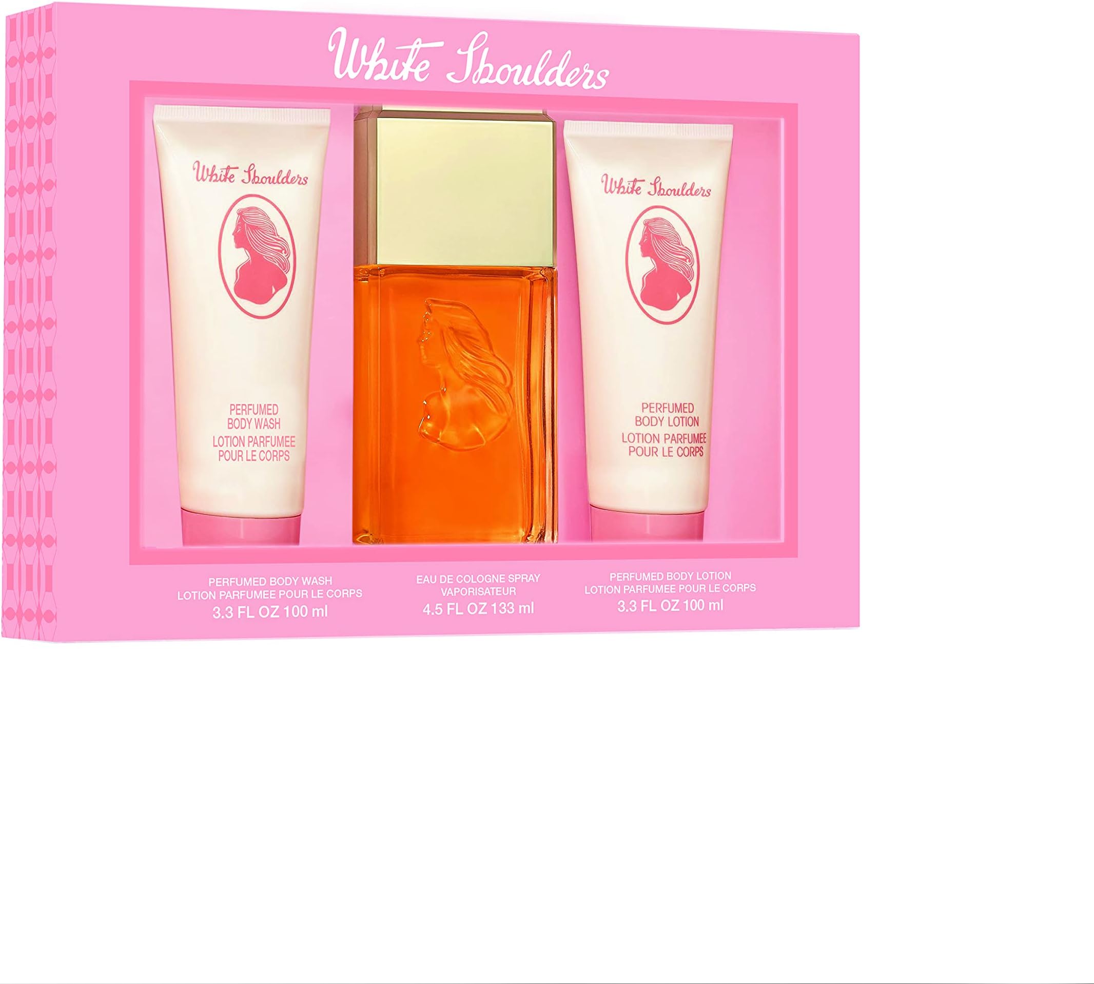 Amazon.com: White Shoulders Women's Fragrance 3 Piece Gift Set, 4.5 fl ...