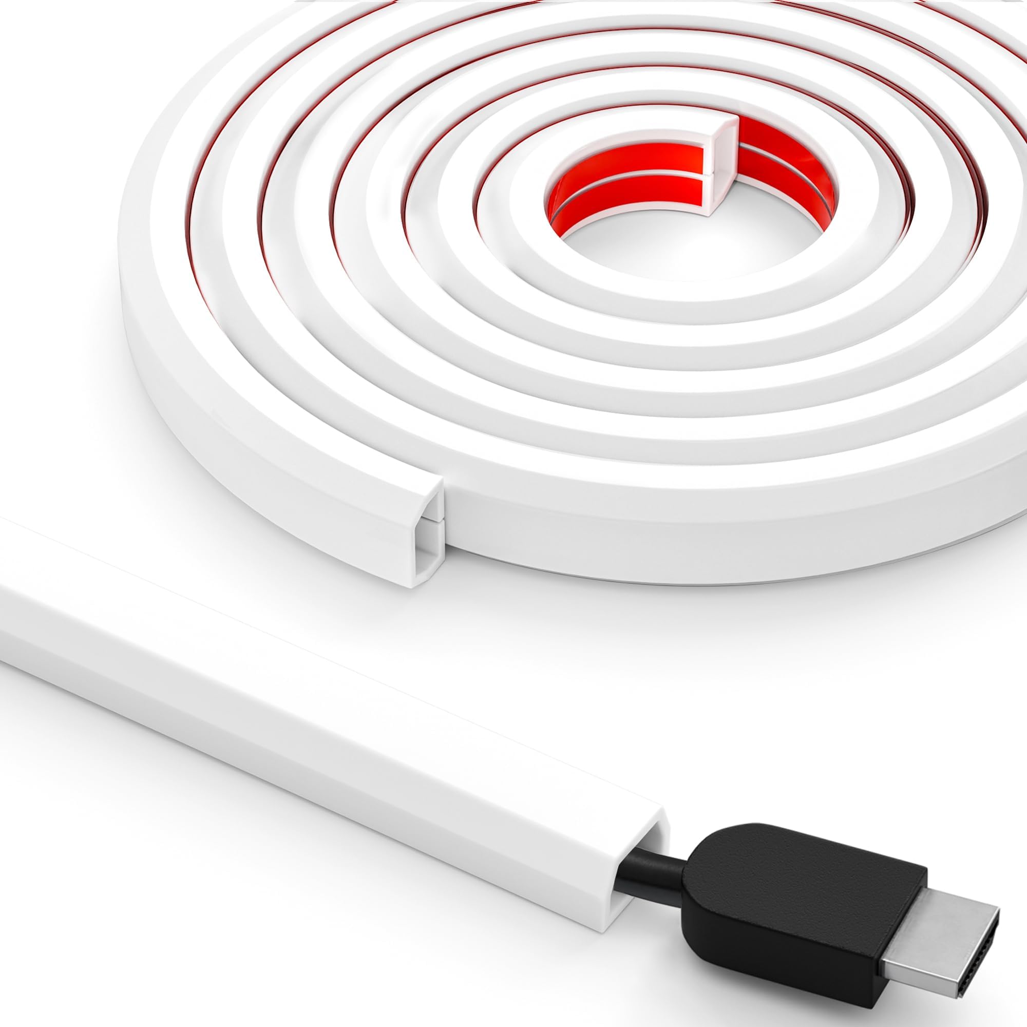 Amazon.com: Cord Hider Wall for One Cord, 136in Cord Covers for Wires ...