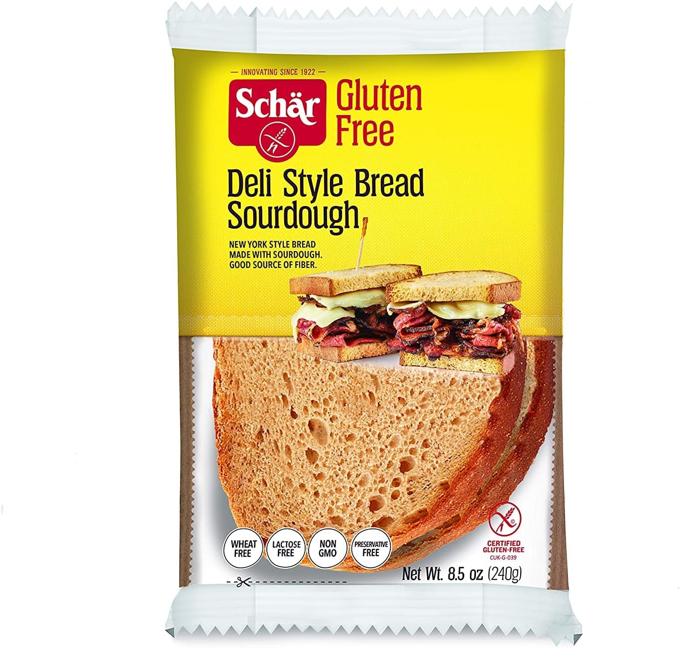 Amazon.com : Schar Gluten Free Artisan Baker Sourdough Multigrain Bread ...