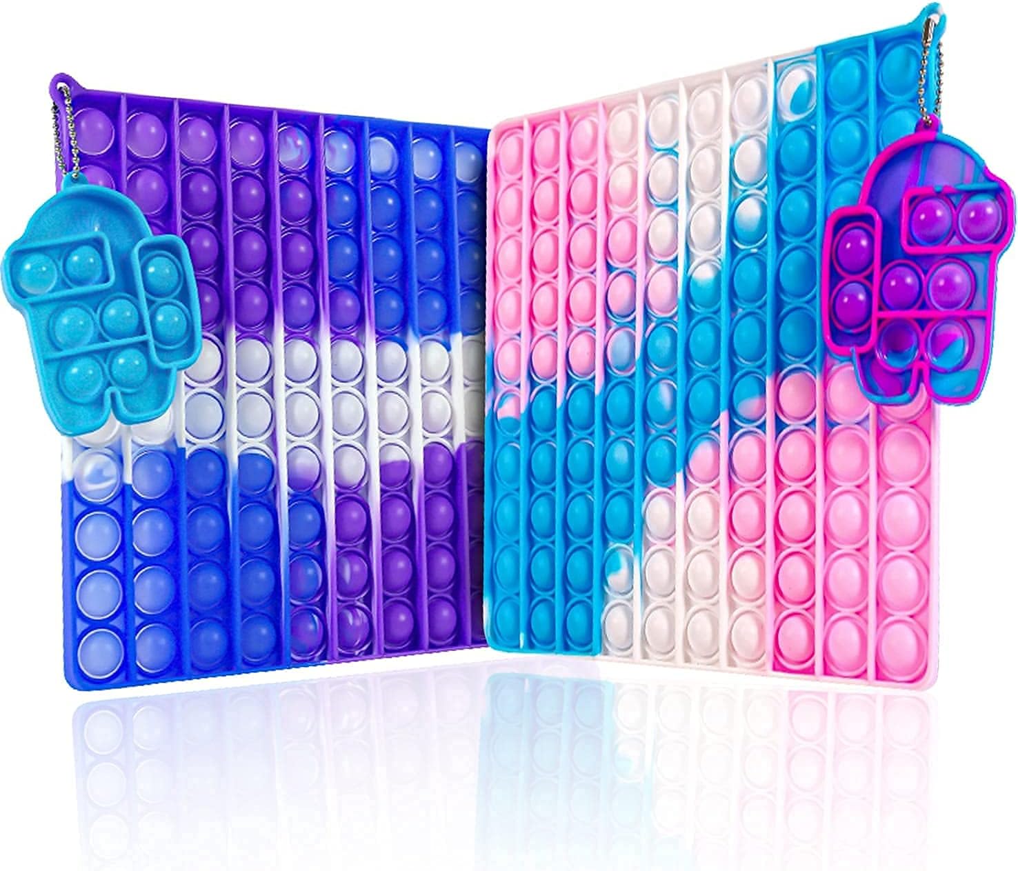 Amazon.com: PopIt Play 2 Big Pop It Combo - 2 Jumbo Pop it Toys As Seen ...