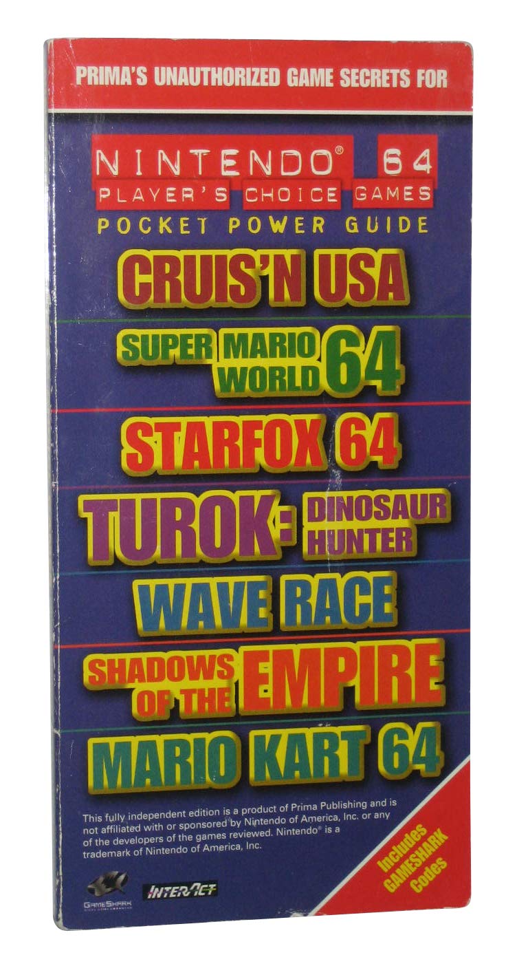 Nintendo 64 Player's Choice Games Pocket Power Guide: Pcs ...