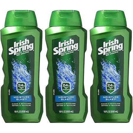Amazon.com : Irish Spring Body Wash Deep Action Scrub, 18 Fl Oz (Pack ...