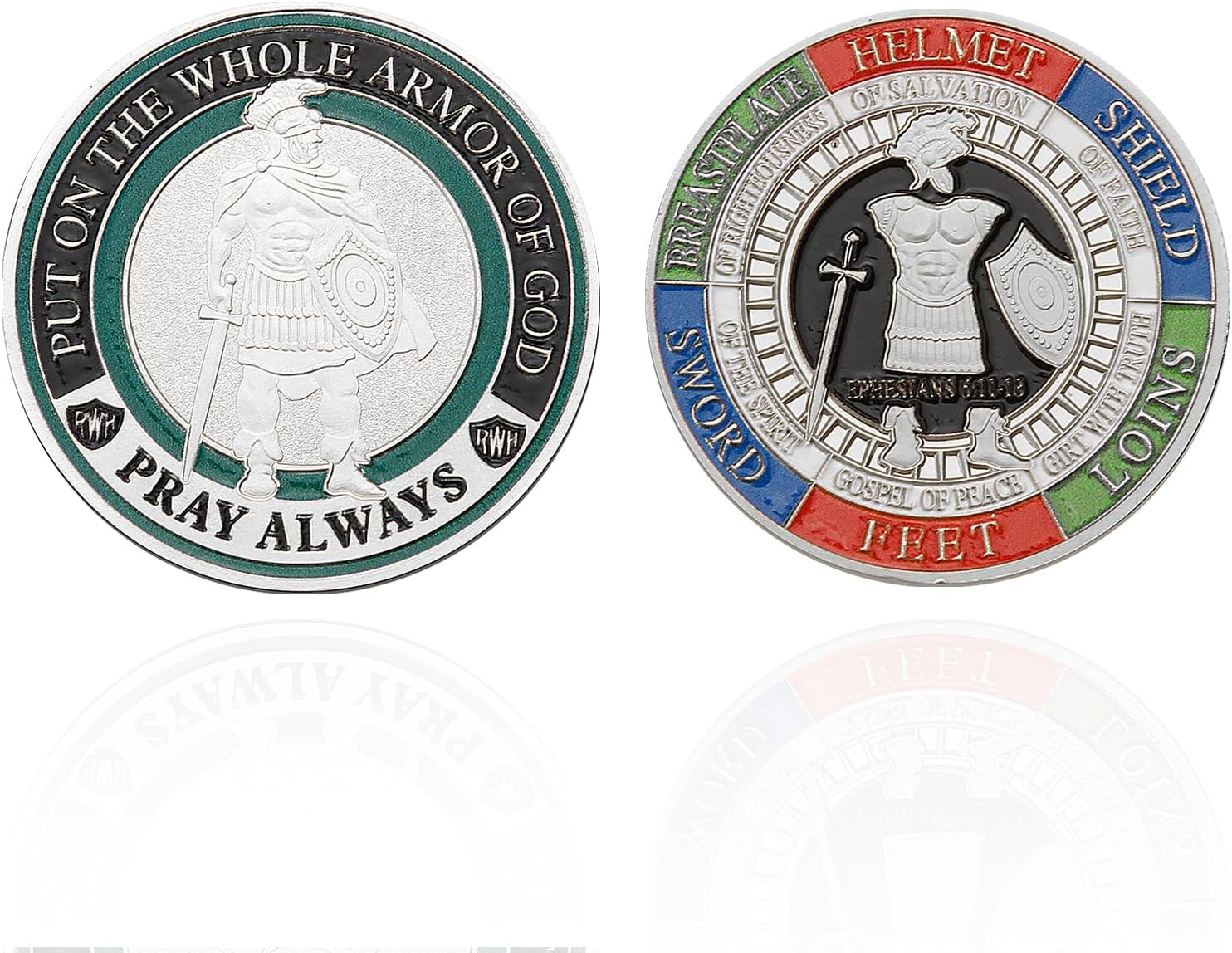 Amazon.com: Armor of God Coins, 1/2/5/10/20 Pcs Challenge Coins Custom ...