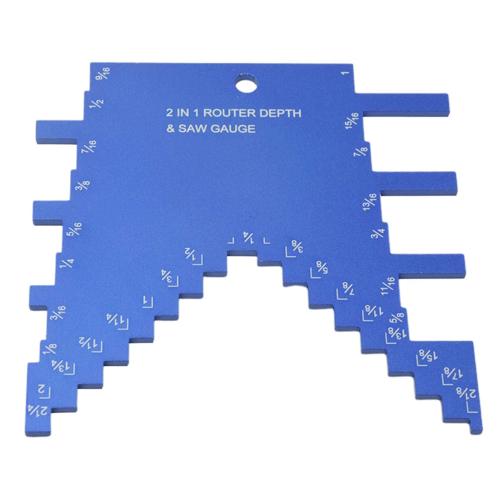 Buy Saw Height Gauge 2 in 1 Step Depth Gauge for Router and Table Saw ...