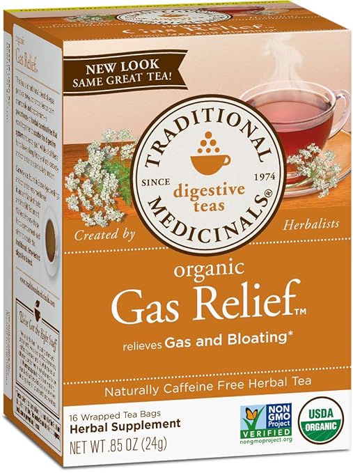 Amazon.com : Traditional Medicinals Organic Gas Relief Chamomile Mint ...