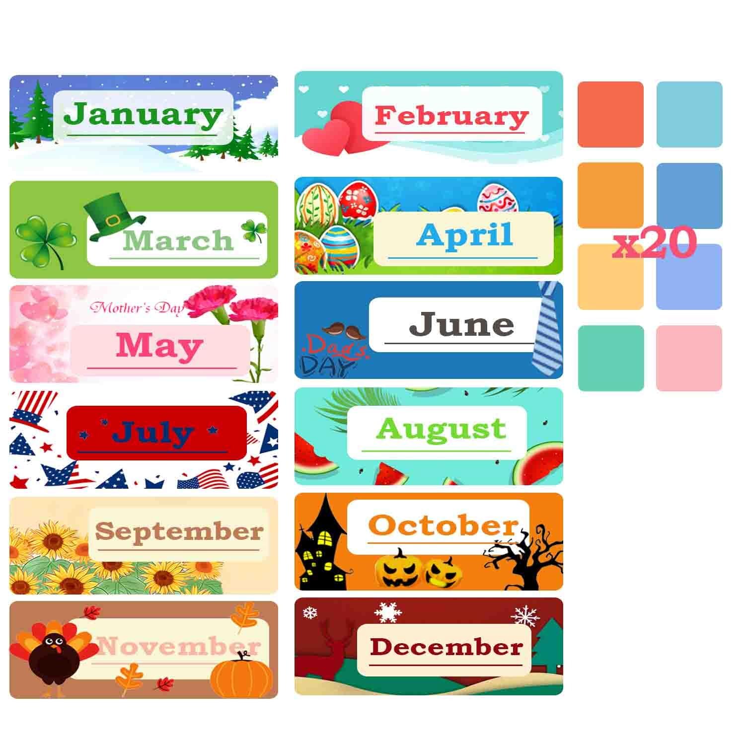 Color Months Of The Year Free Printable Months Of The Year Coloring
