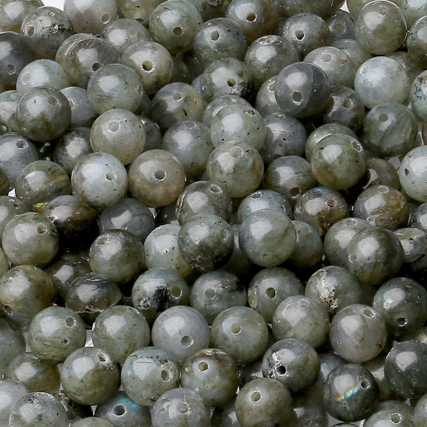 Amazon.com: LAIDANLA Labradorite 8mm Natural Stone Beads Round Loose ...