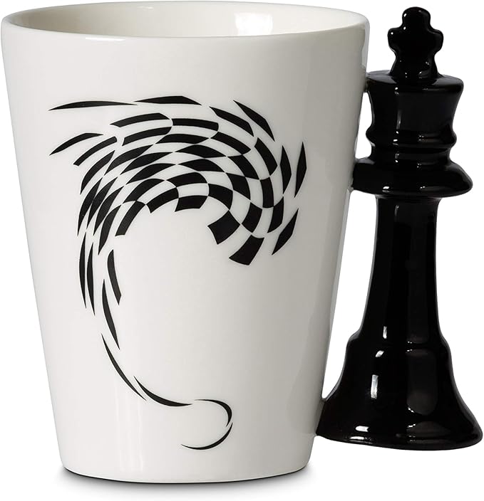 Froster Chess Mug, Chess Mug with Handle Chess Pawn, King, 350 ml for ...