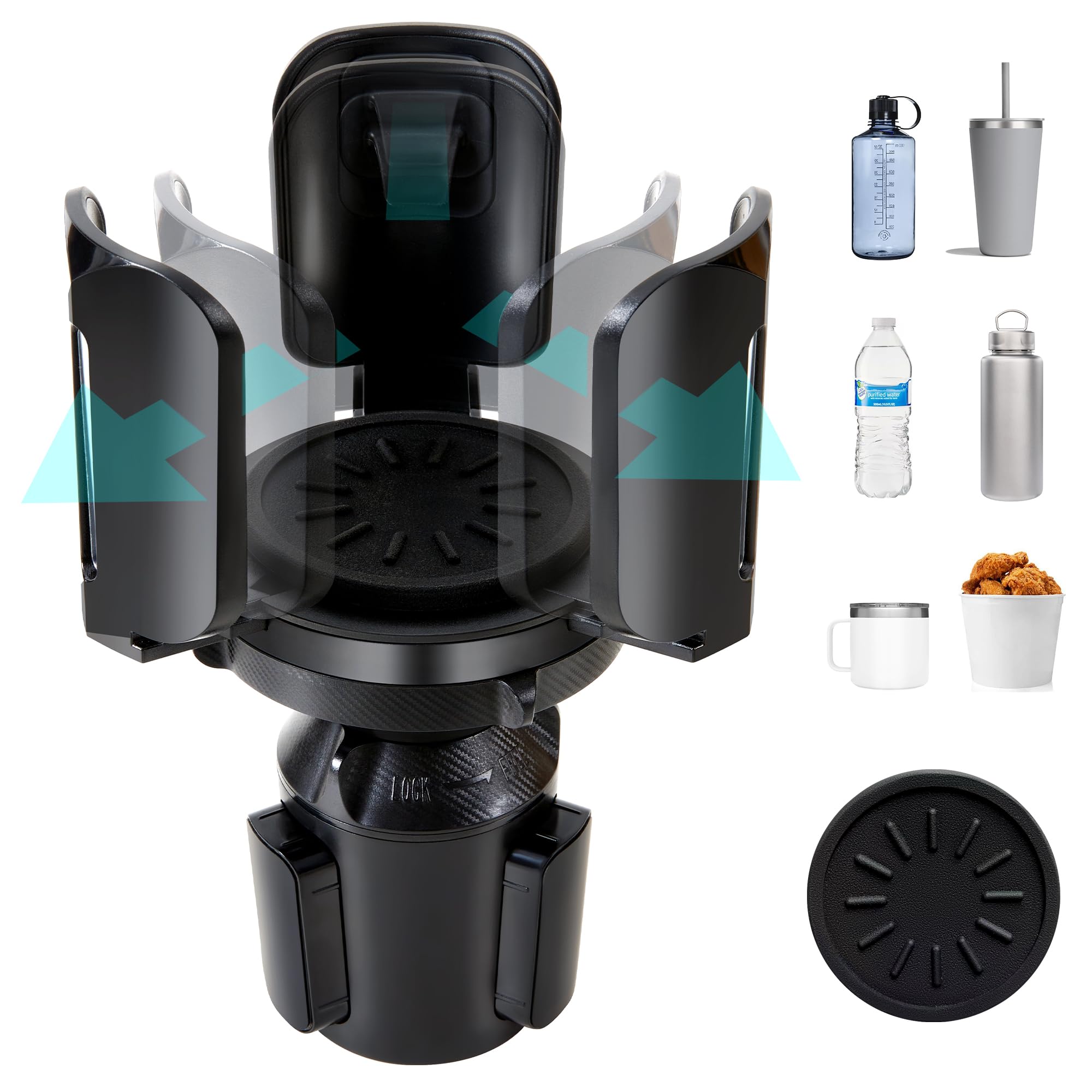 Amazon.com: LEORAY Car Cup Holder Expander Automotive Large Cup Holder ...