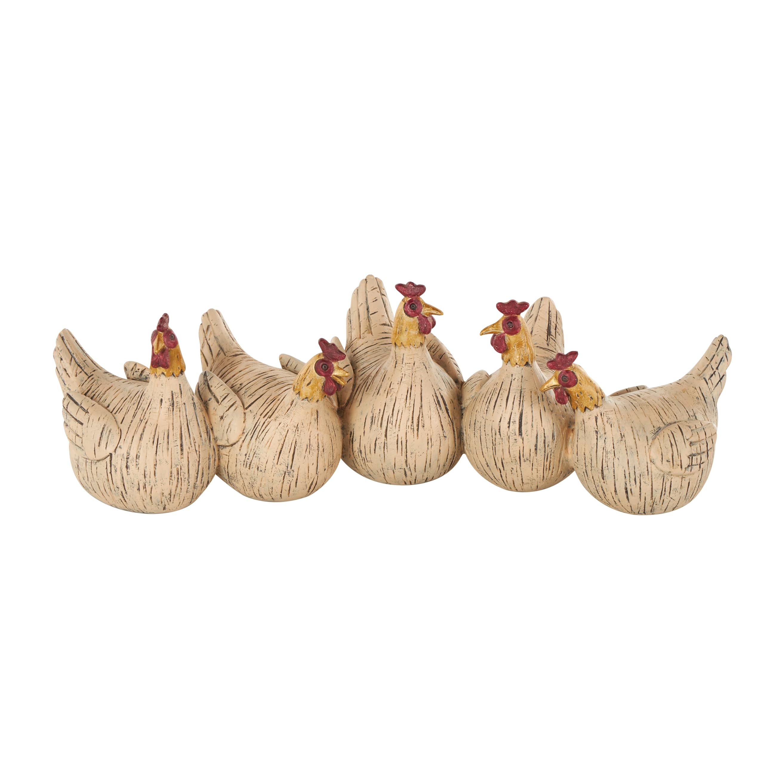 Amazon.com: Deco 79 Polystone Chicken Decorative Sculpture Home Decor ...