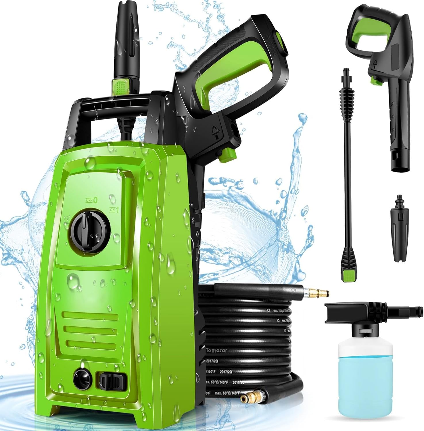 Amazon.com : 2500PSI Pressure Washer, 2.2GPM Electric Pressure Washer ...
