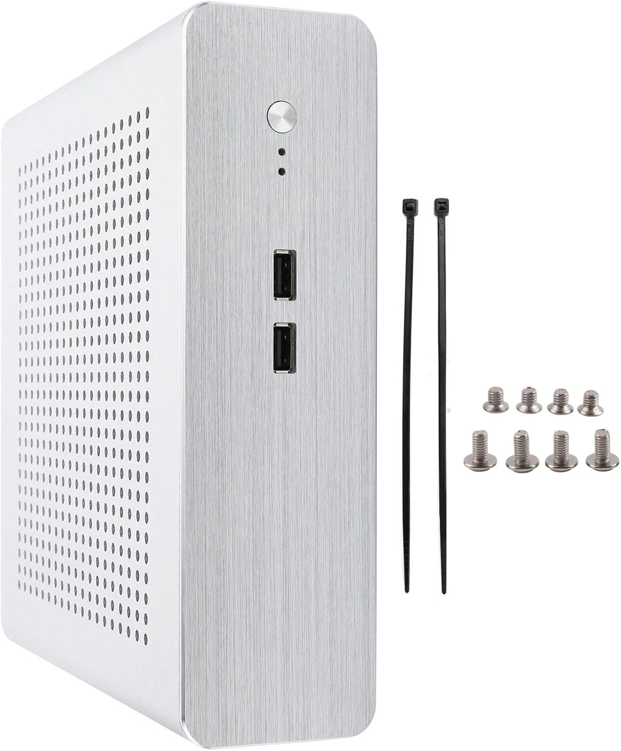 Amazon.com: Mini PC ITX Desktop Computer Case, Aluminum PC Chassis ...