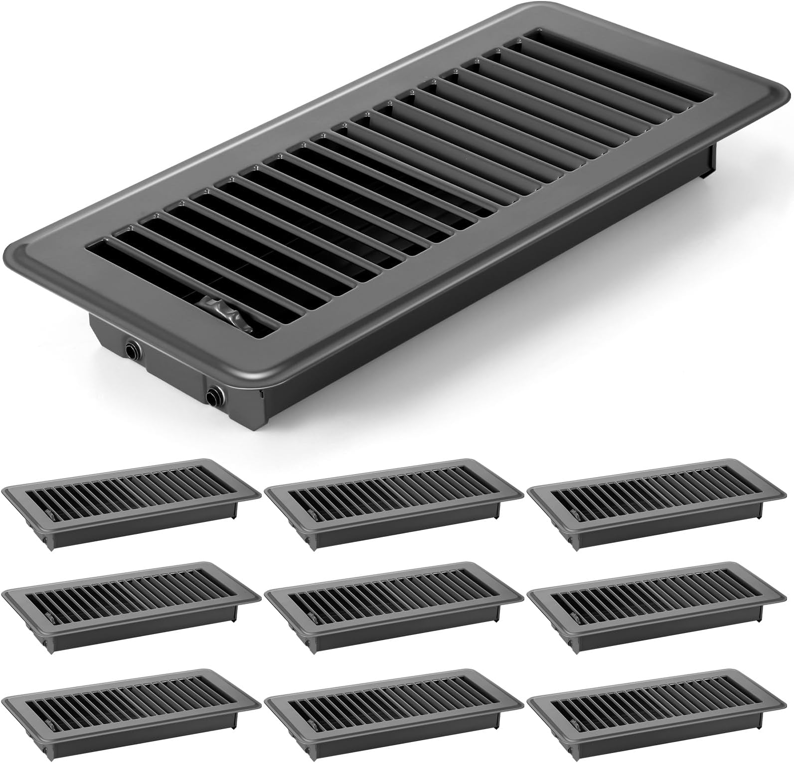 Blulu 30 Pcs Floor Vents Register with Air Vent Filters 4" x 10" Set ...