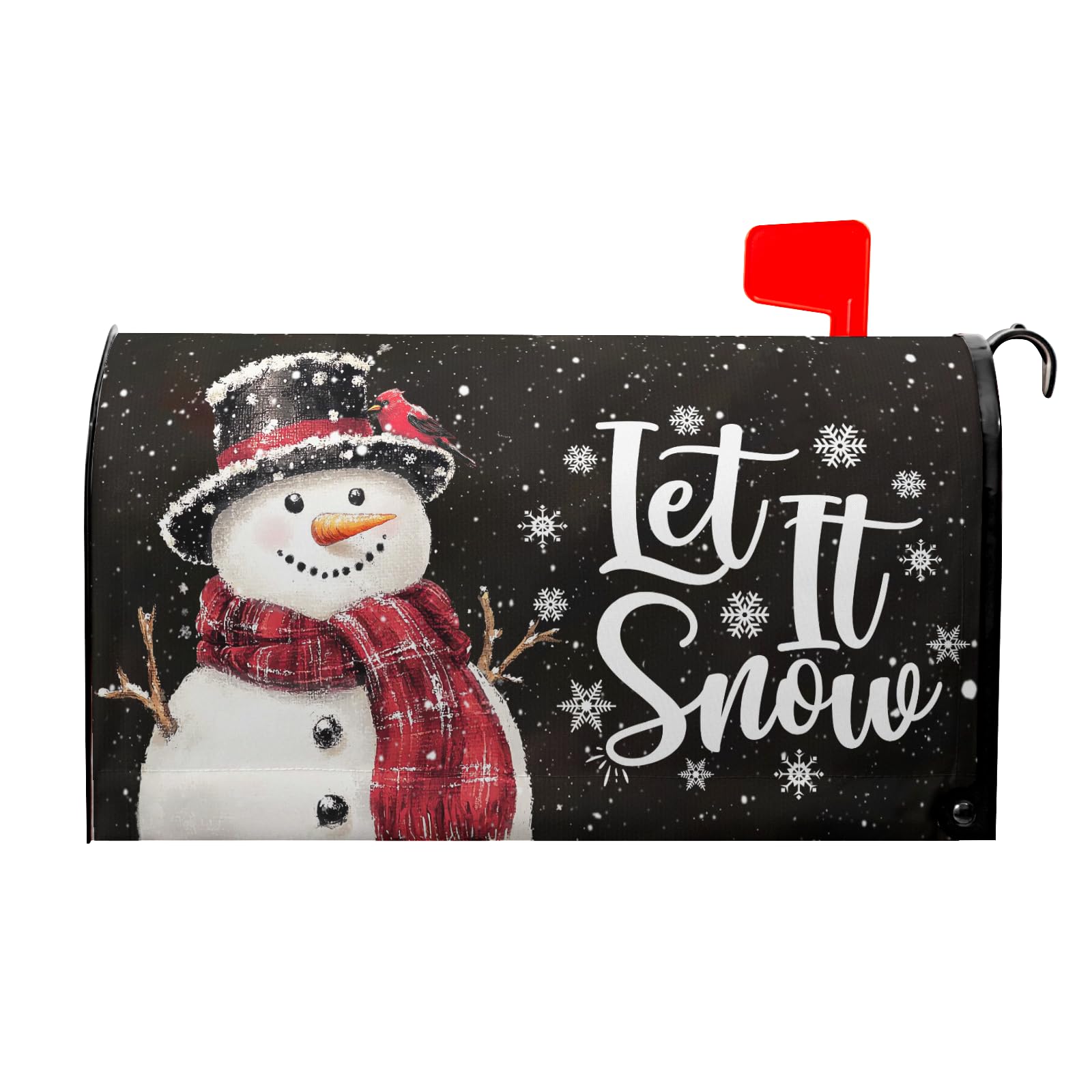 Amazon.com: Anyako Let It Snow Snowflakes Mailbox Covers Magnetic ...