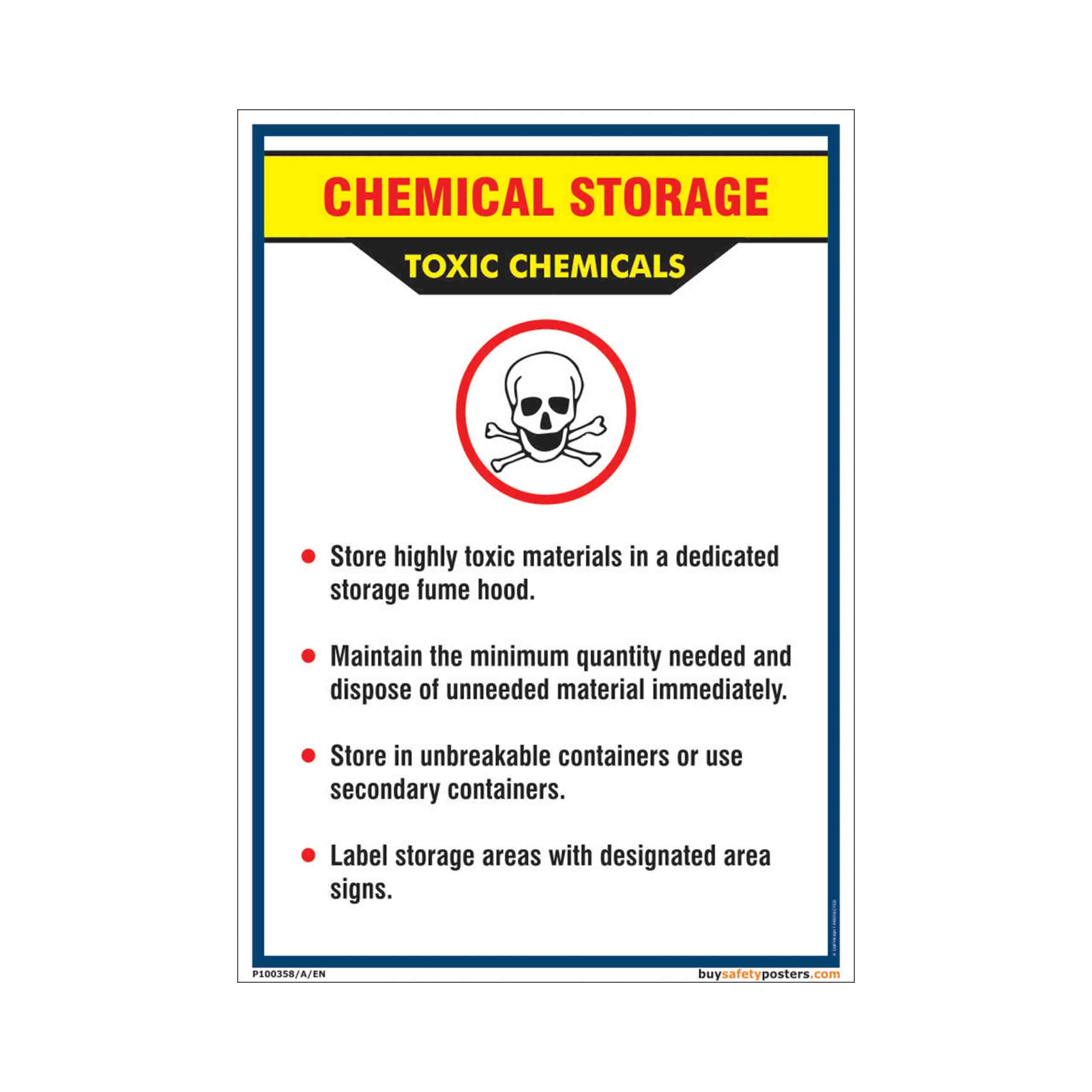 Buy buysafetys.com - Toxic s Storage In English PVC Flex (2 ft X 3 ft ...