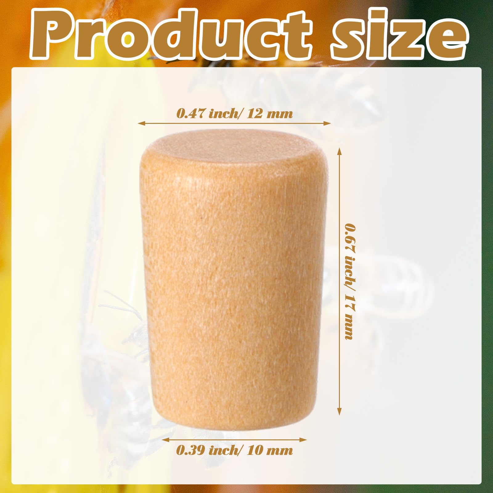 Stainless Steel Wood Hole Fillers For Decks BOXOB 50pcs Carpenter Bee ...