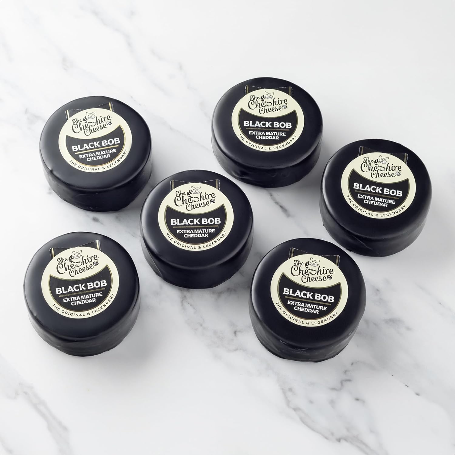 6 x Black Bob Extra Mature Cheddar Cheese Wax Truckle 200g - Cheese ...