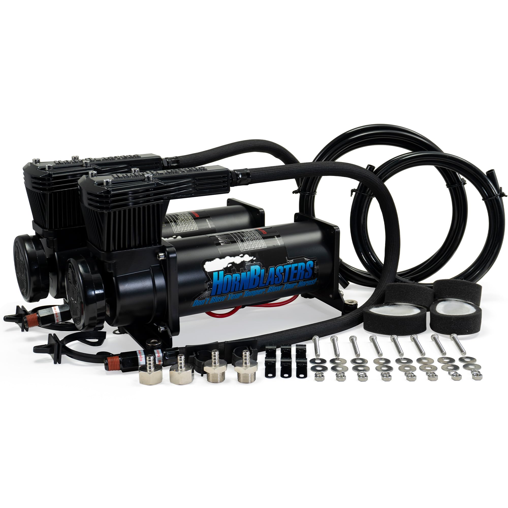HornBlasters HB-1NM Dual Pack Air Compressor Kit - 12 Volt - 200 PSI ...