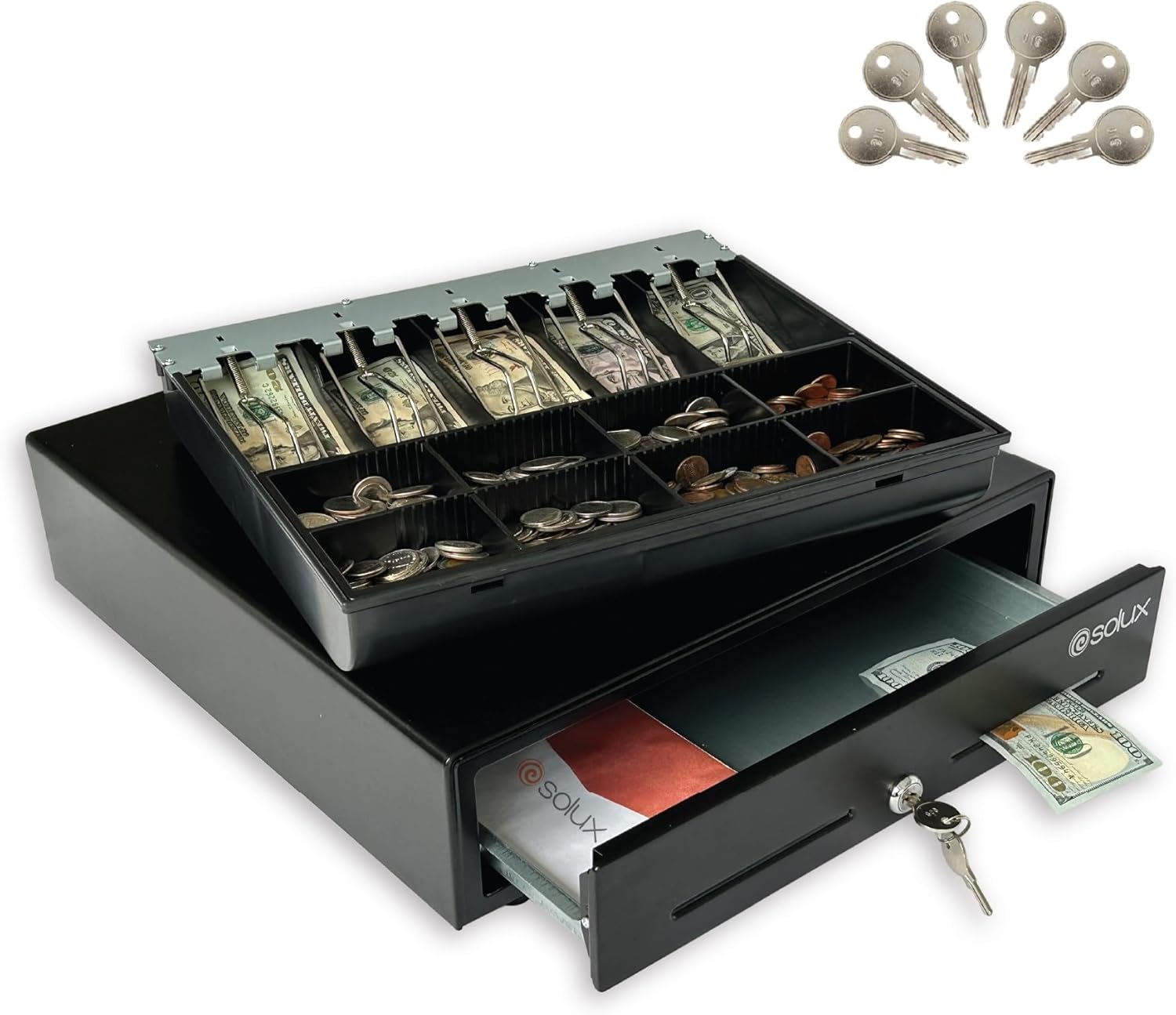Amazon.com : SOLUX 16" Cash Drawer - Cash Registers - Cash Register ...