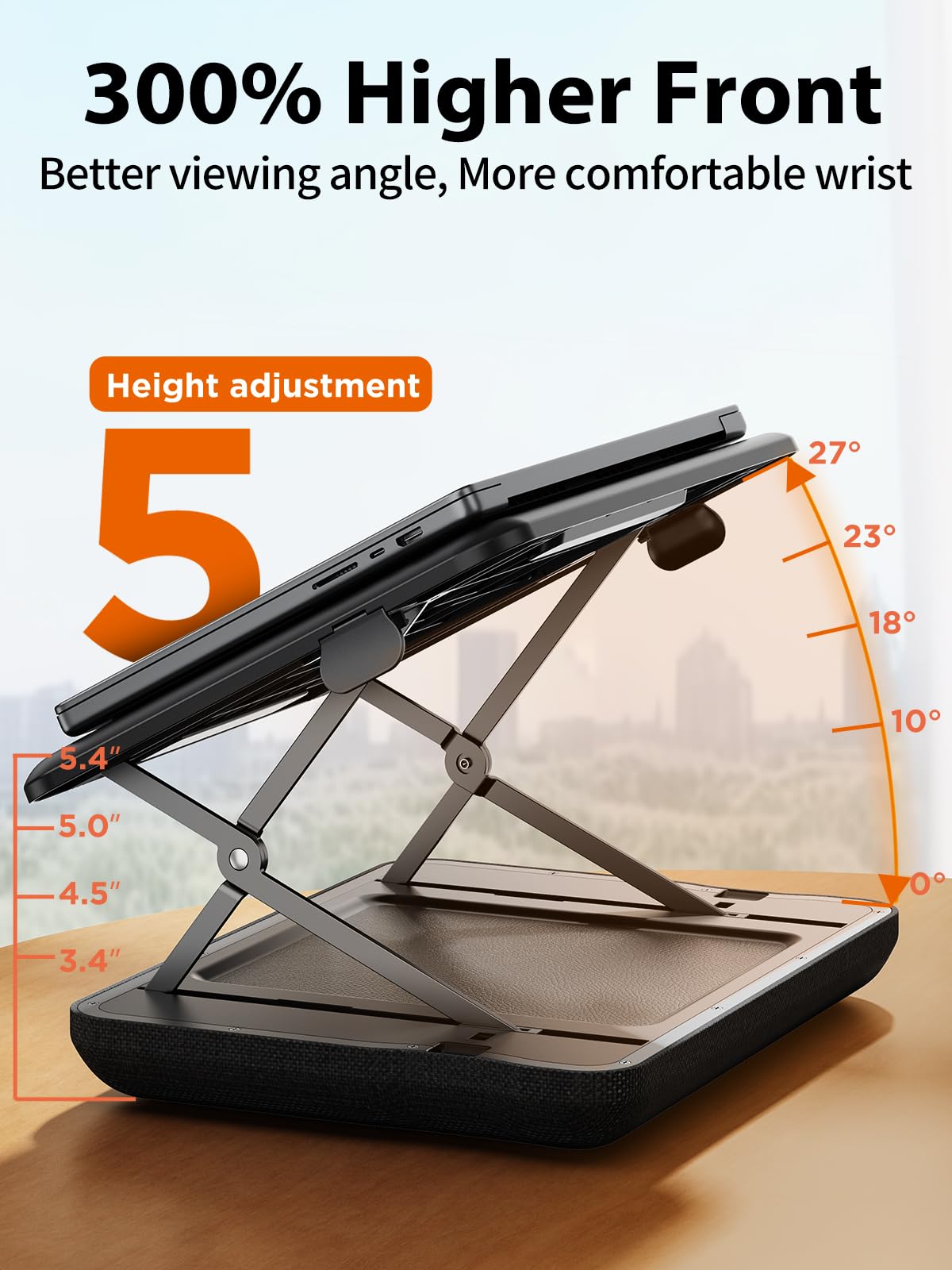 Snapklik.com : Eye Level Laptop Lap Desk - Adjustment Laptop Stand ...