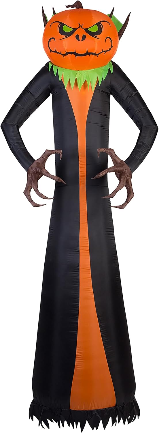 Amazon.com: Gemmy 12 ft Tall Projection Airblown Phantasm Pumpkin ...