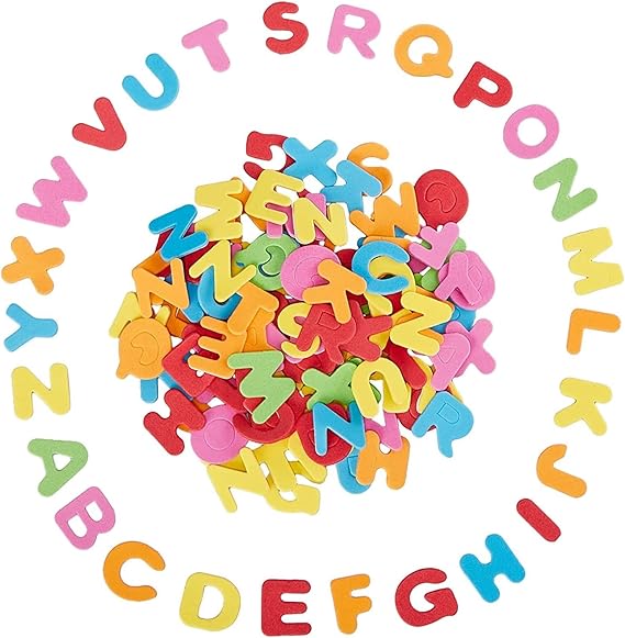 Amazon.com: 1300 Pieces Mini Foam Letter Stickers for Crafts, 50 Sets ...