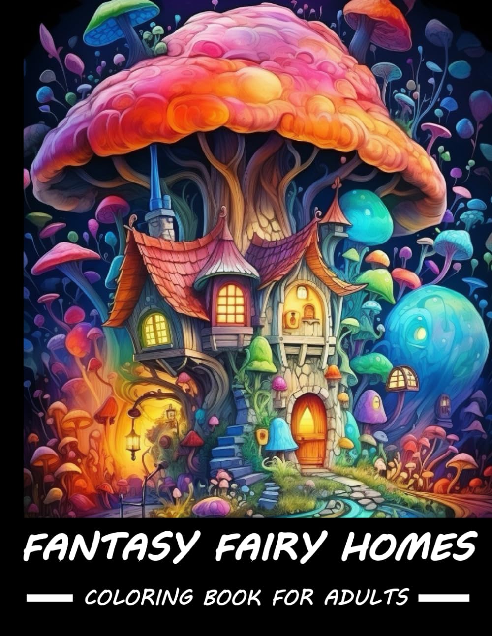 Amazon.com: Fantasy Fairy Homes Coloring Book For Adults: 50+ Magical ...