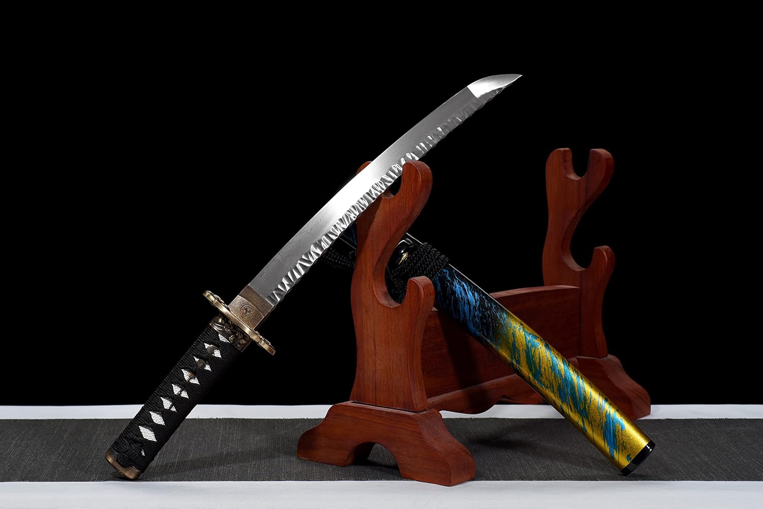 Amazon.com : JIHPEN sword - Handmade Tanto Sword Damascus Steel with ...