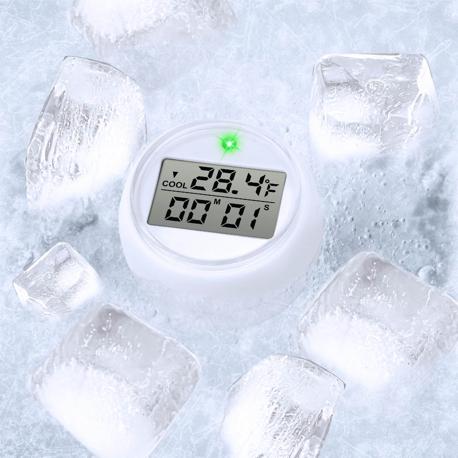 Snapklik.com : Ice Bath Thermometer Timer- Waterproof Cold Plunge ...