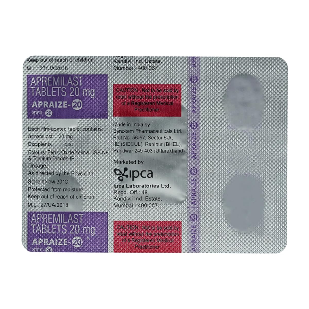 Apraize-20 - Strip of 4 Tablets : Amazon.in: Health & Personal Care