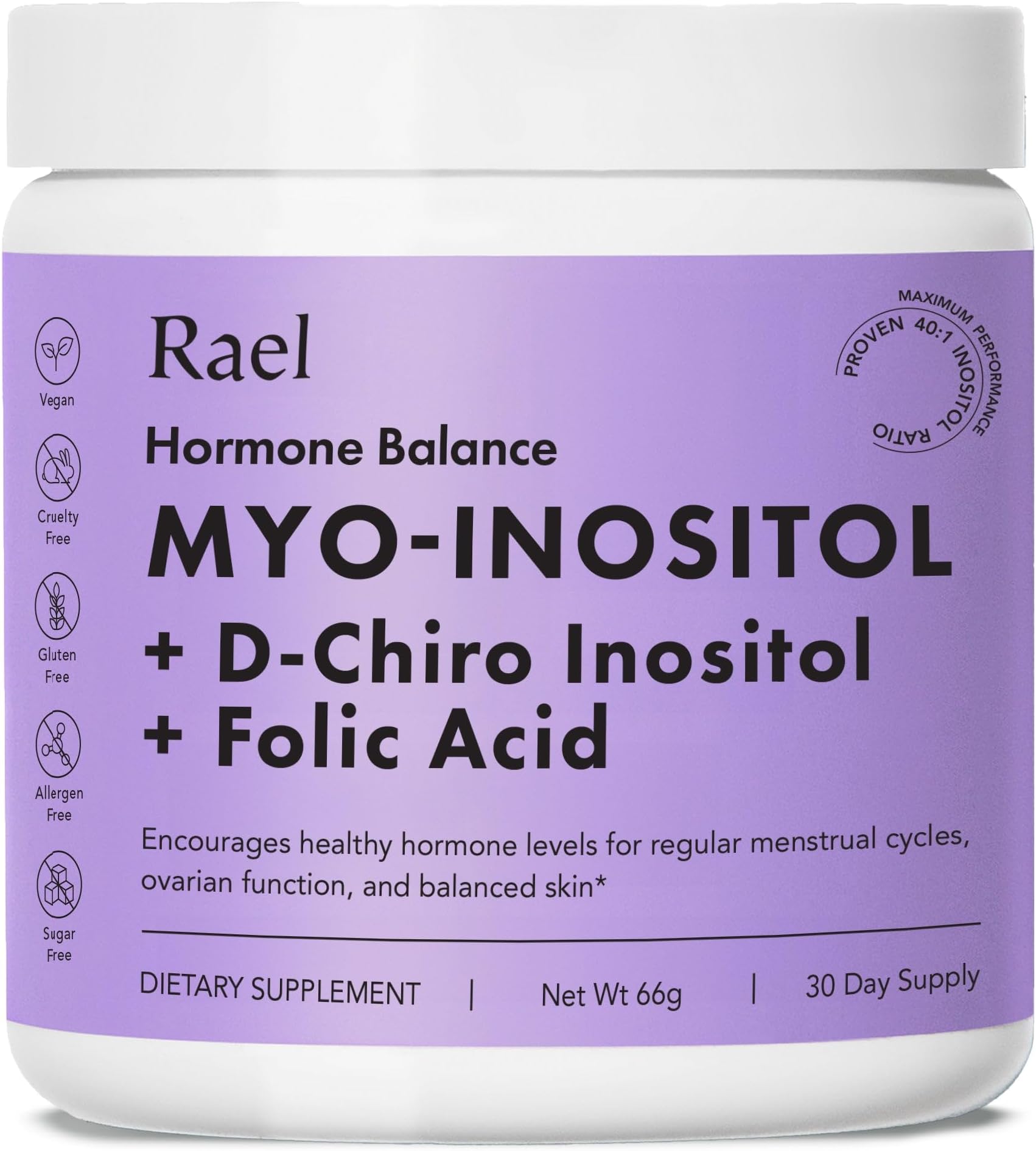 Amazon.com: Rael Hormone Balance for Women, Inositol Powder Supplement ...