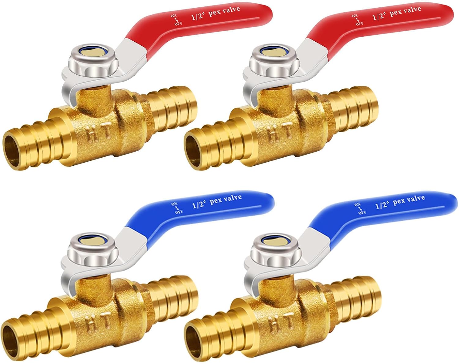 Amazon.com: Horiznext pex valves 1/2 inch, brass full port shut off ...