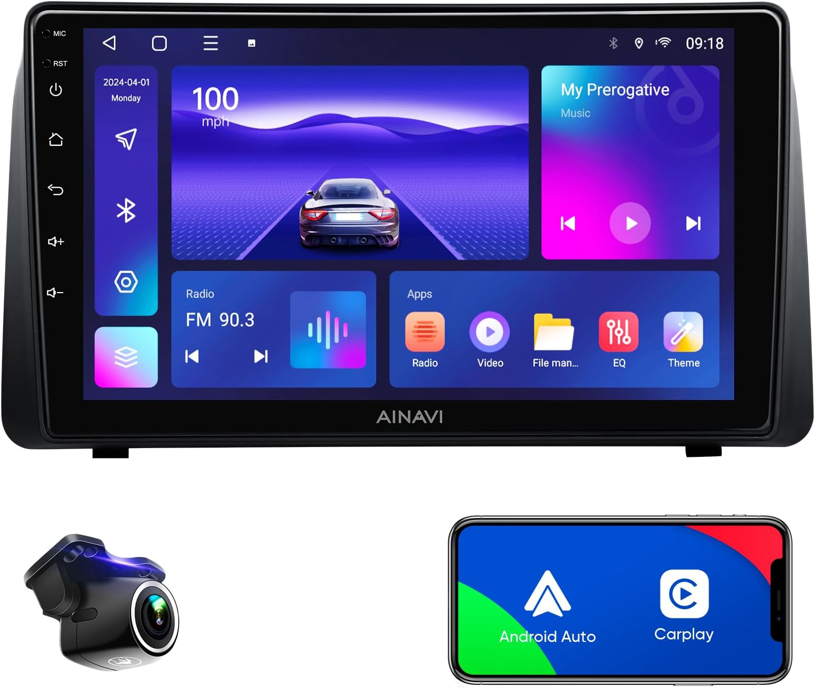 Amazon.com: 9 Inch Android Car Radio for Dodge Grand Caravan 2011-2020 ...